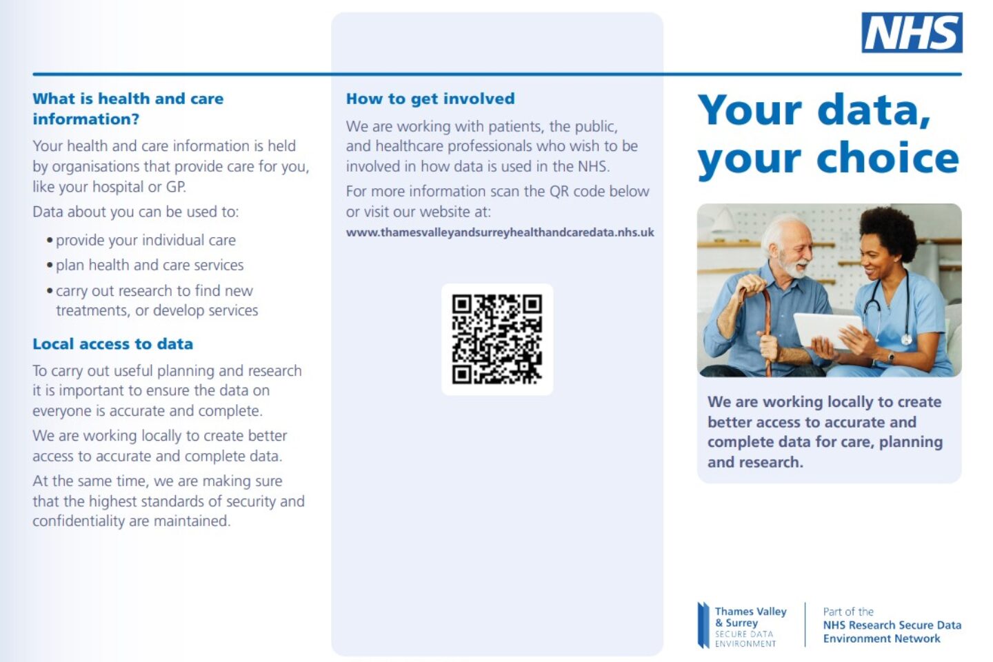Thames Valley and Surrey Secure Data Environment (TVS SDE) – Thames Valley and Surrey